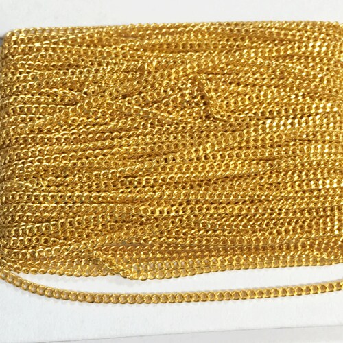 32ft Spool Gold Plated Hammered Soldered Chain 5x8mm - Etsy