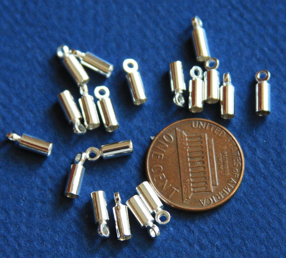 50 End Caps With Loop 7.5x3mm - Etsy