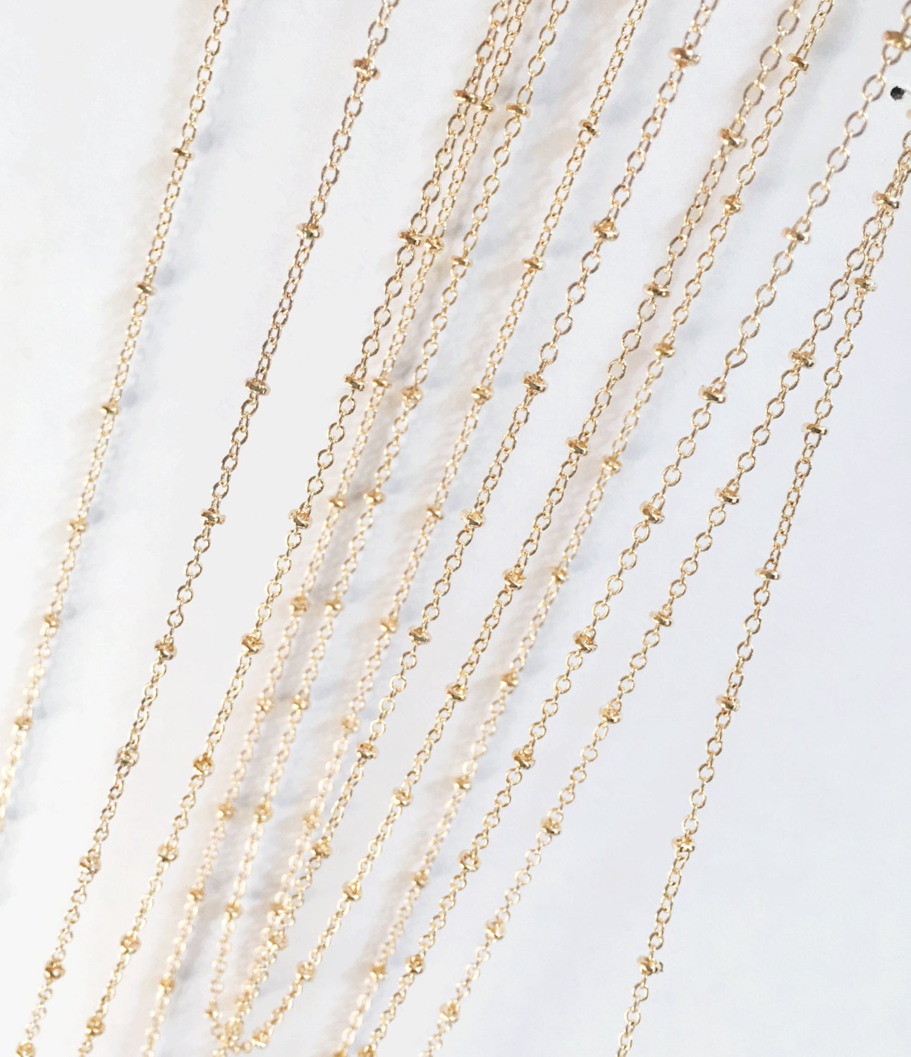10ft Light Gold Color Brass Chain With Beads Light Gold - Etsy