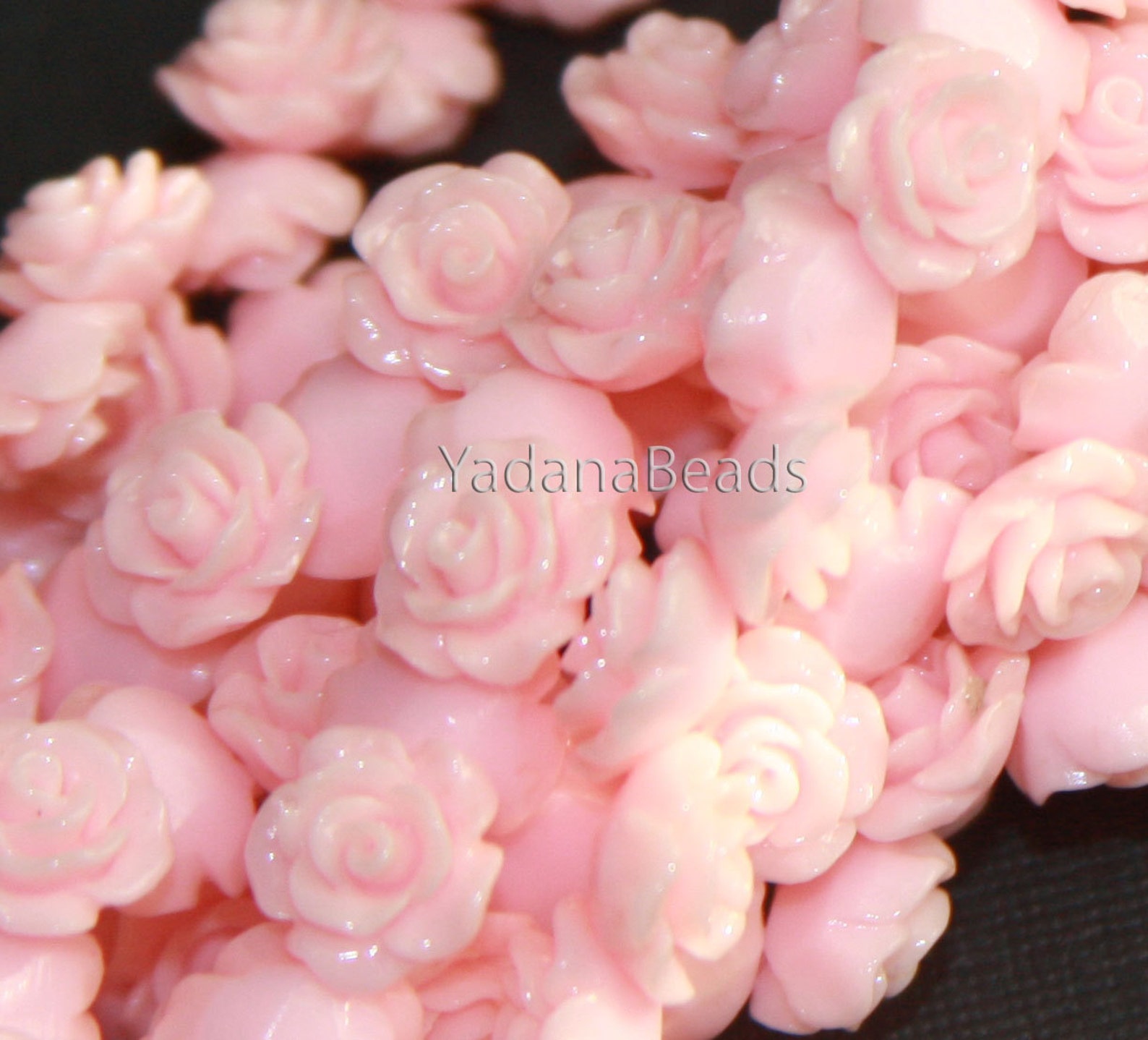 10 Pcs Resin Flower Bead 10mm Light Pink Color - Etsy