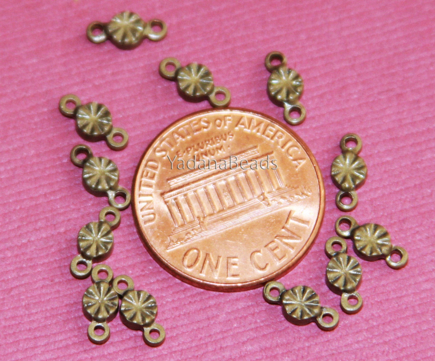 50 Pcs Antique Brass Texture Connector 8x4mm - Etsy