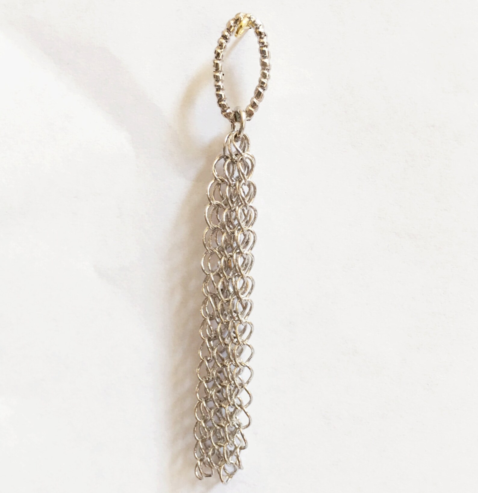 2 Antique Silver Finished Tassel Antique Silver Chain Tassel - Etsy