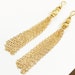 2 Gold Plated Brass Tassel, Gold Plated Chain Tassel, Gold Plated ...