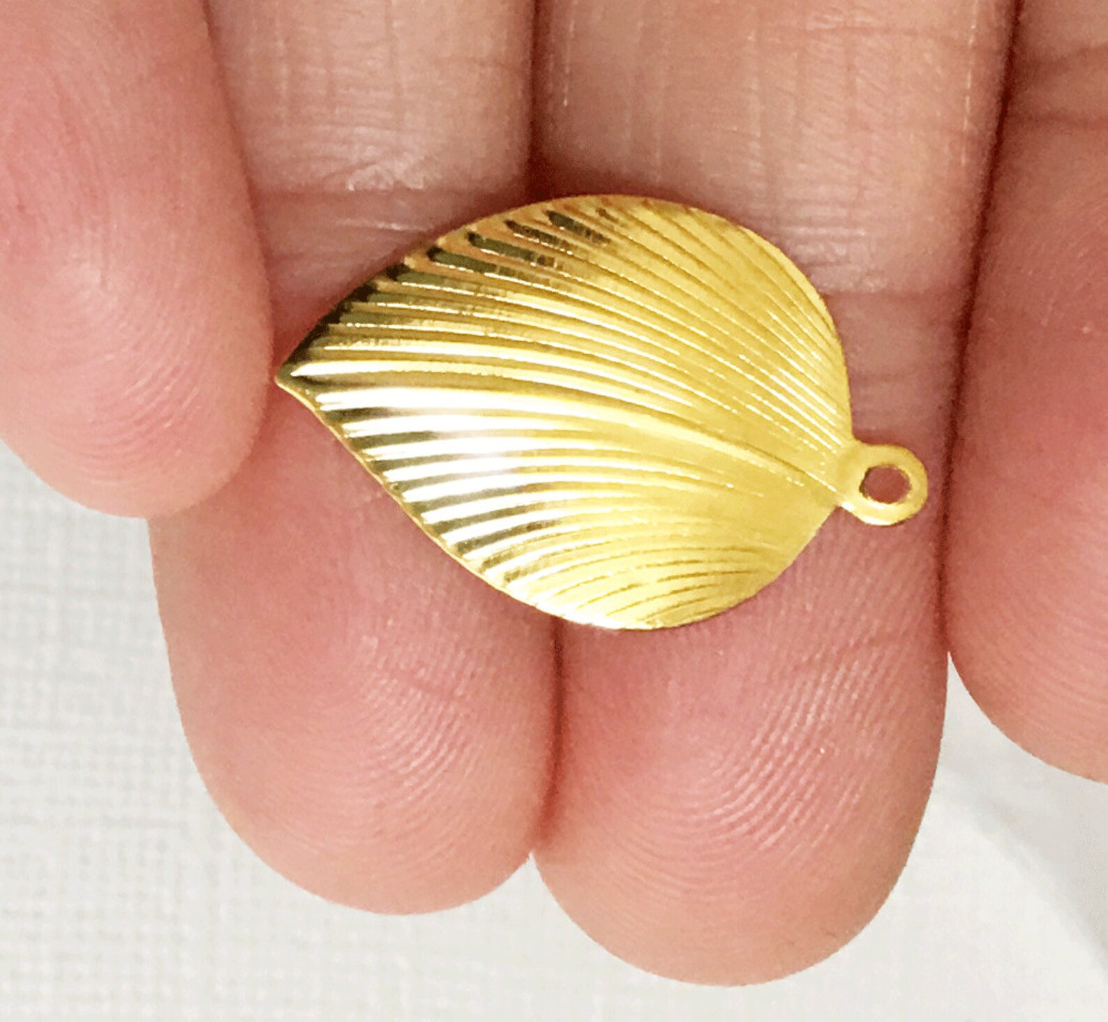 20 Pcs Gold Stamp Leaf Charm Gold Leaf Drops Stamped Leaf - Etsy
