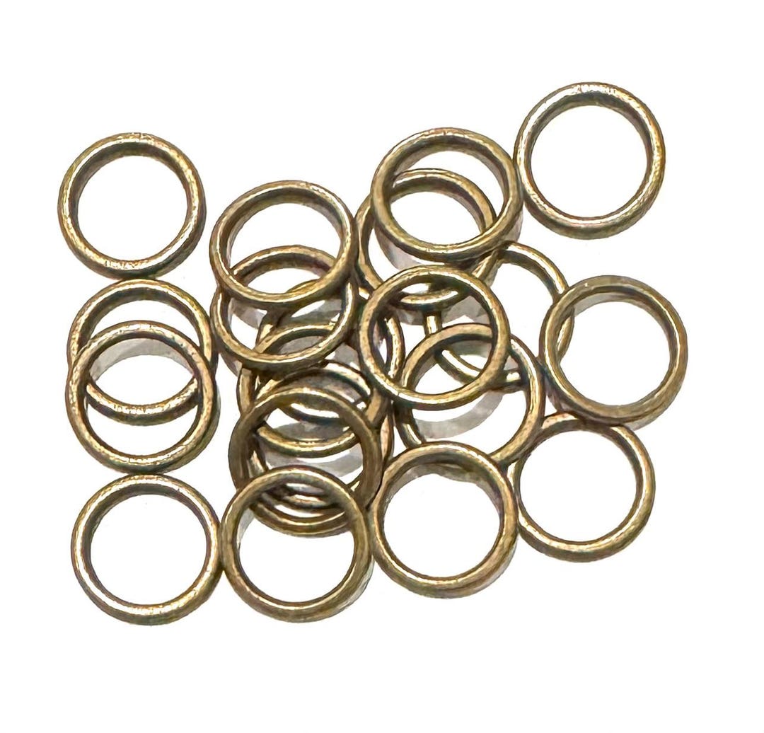 20 Pcs Antique Bronze Color Zinc Alloy Rings 15mm, Donut Alloy Circle ...