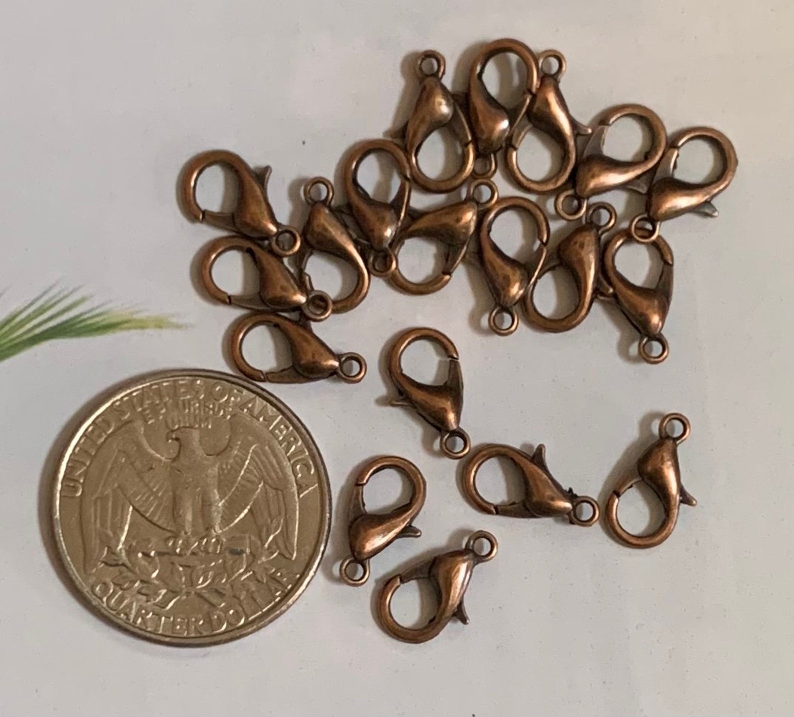 20 Pcs Antique Copper Finished Clasp Zinc Alloy Clasp 12x6mm - Etsy ...