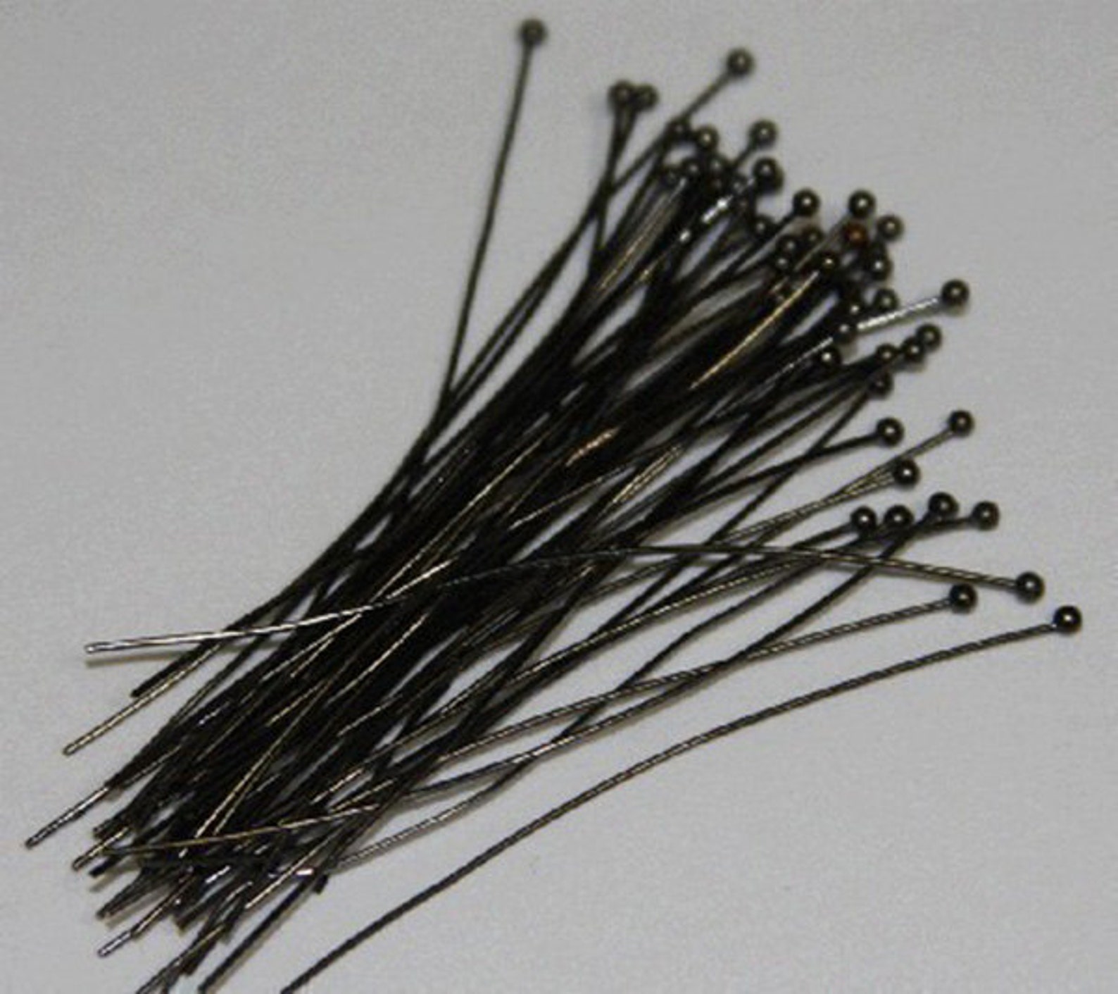 500 Gunmetal Ball End Head Pins 24 Gauge 2 Inch - Etsy