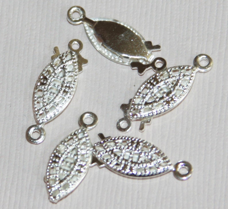 20 Pcs Silver Plated Fish Hook Clasp 20x7mm | Etsy Singapore