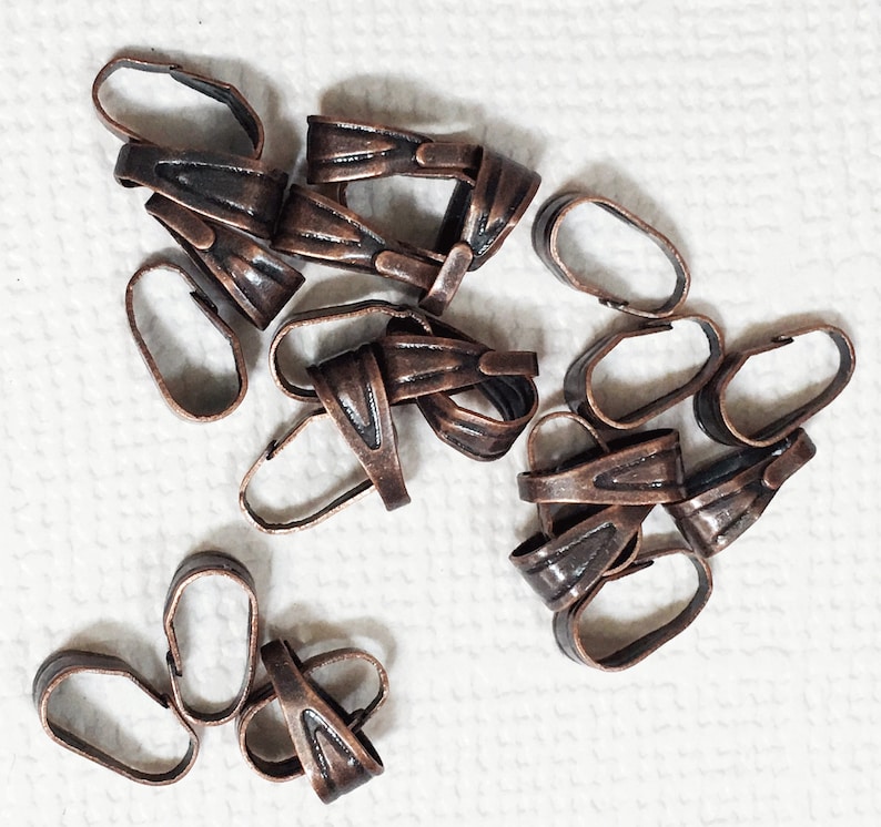 50 Pcs of Antiqued Copper Snap Bail 6.5x2.5x3.5mm Copper Snap | Etsy
