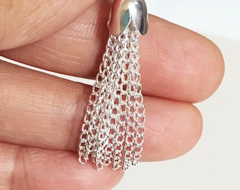 Silver Tone Tassel | Etsy