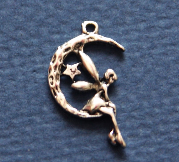 12 Pcs Antique Silver Fairy Charm 25x13.5mm | Etsy