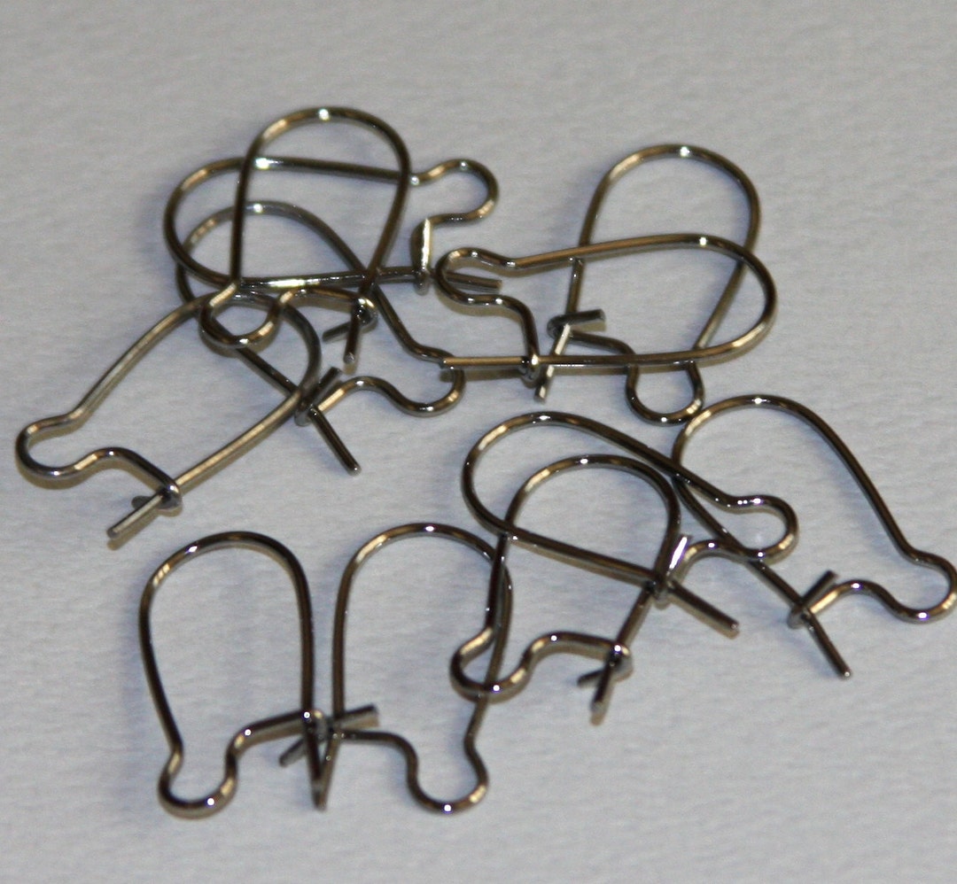 100 Pcs Gunmetal Plated Kidney Earwire 21 Gauge - Etsy UK