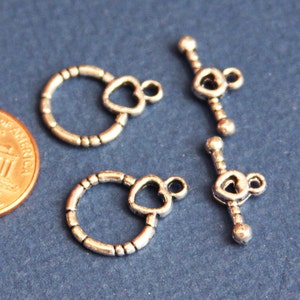 Bulk: 50 Sets of Antiqued Silver Fancy Toggle Clasps 18x13mm - Etsy