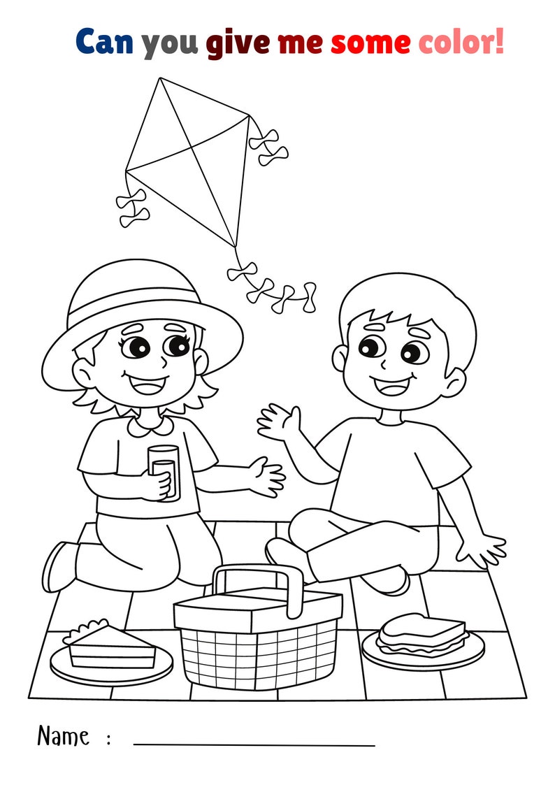 Fun Coloring Activities for Kids. Easy to Download and Print. A4 Size ...
