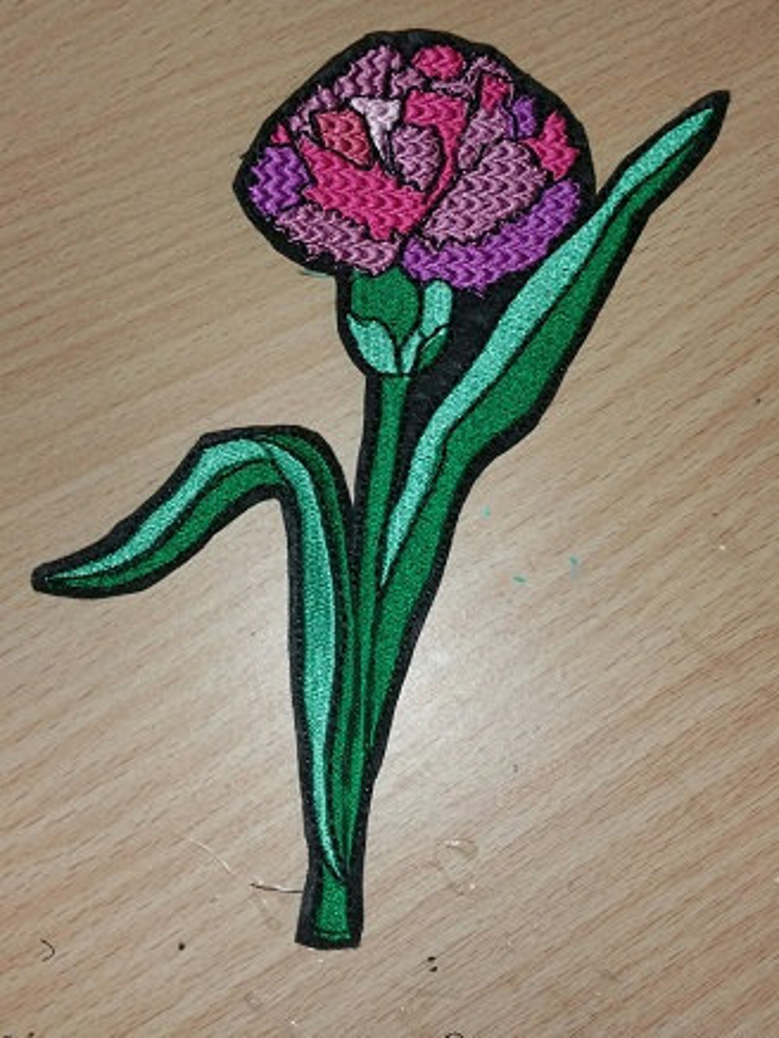 Gorgeous Carnation Flower Embroidered Iron/ on Patch - Etsy Australia