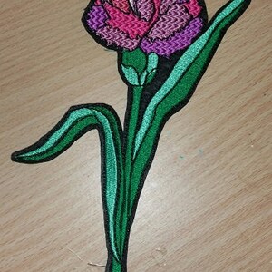 Gorgeous Carnation Flower Embroidered Iron/ on Patch - Etsy Australia