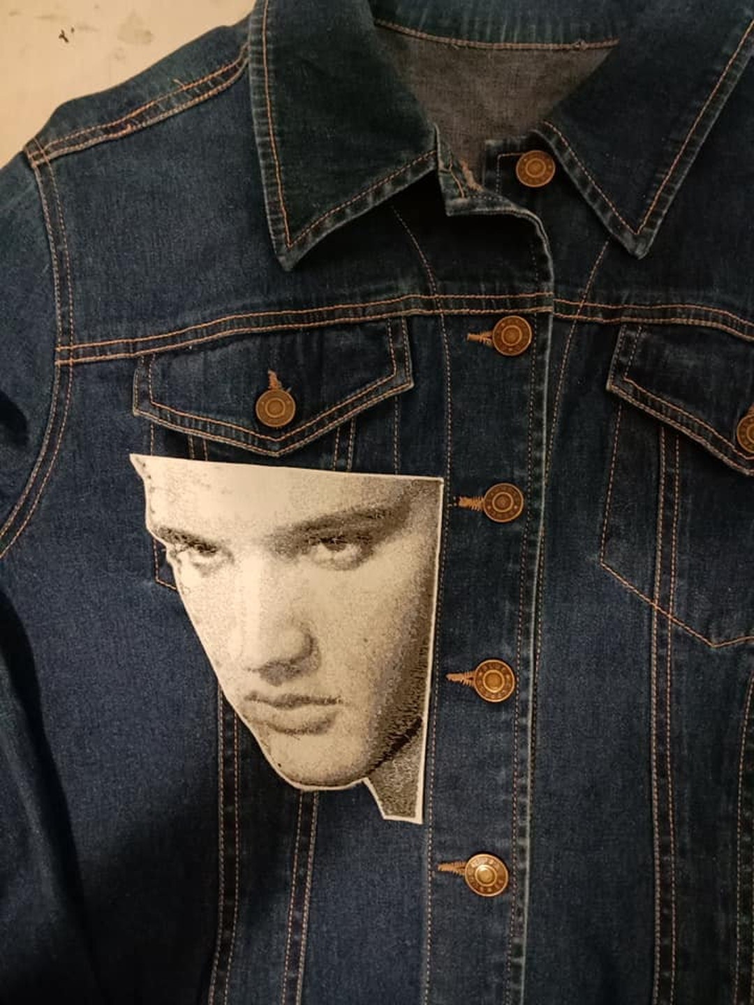 Buy Large Elvis Embroidered Iron on Patch Online in India - Etsy