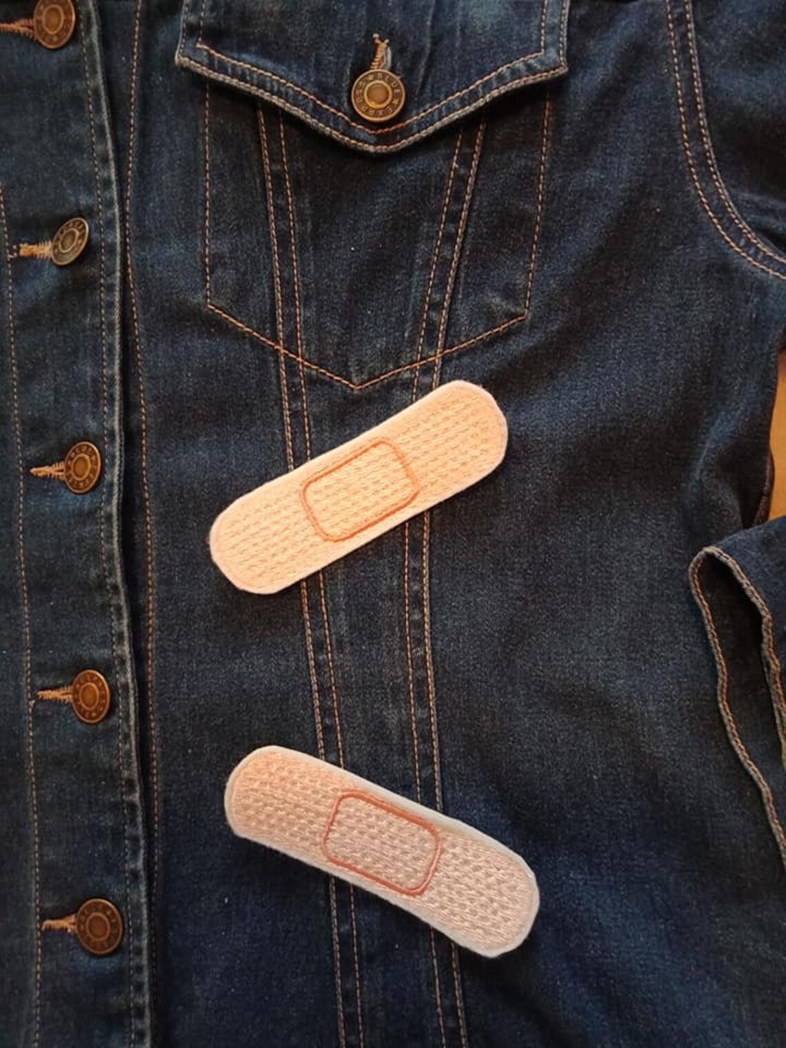 Band Aid/Plaster Embroidered Iron/ On Patch | Etsy