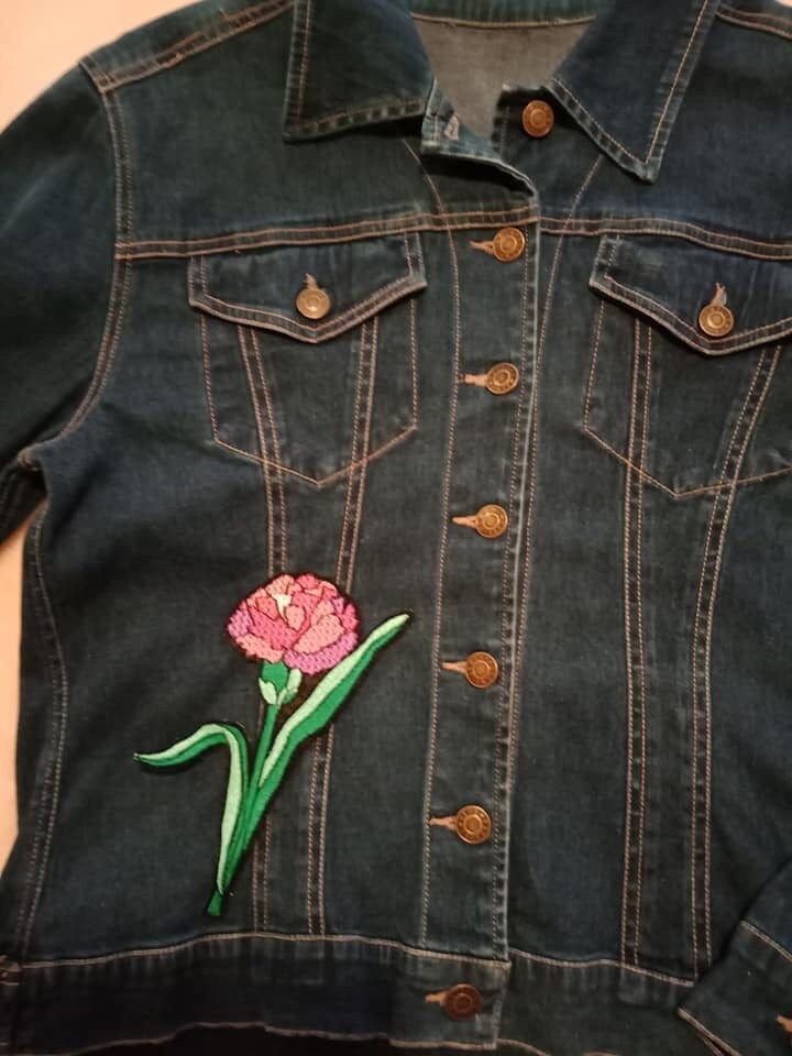 Gorgeous Carnation Flower Embroidered Iron/ on Patch - Etsy Australia