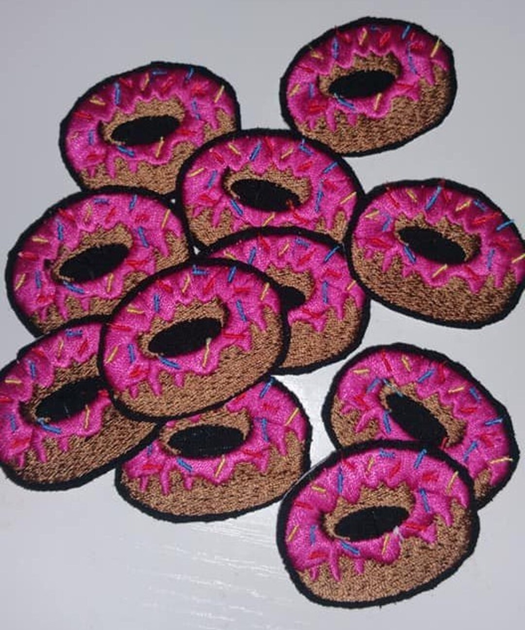 Donut Embroidered Iron on Patch - Etsy
