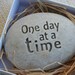 Get Well Gift Goal Setting Gift One Day at a Time Engraved Stone ...