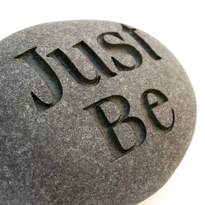 Inspirational Message Stone - Engraved Word Stones Paperweight - Etsy