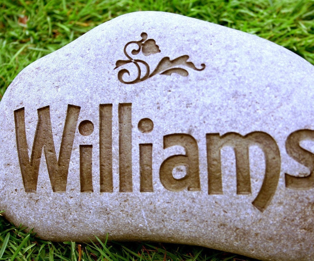 Customized Garden Stone - Family Established Stone / Medium~large ...