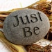 Inspirational Message Stone - Engraved Word Stones Paperweight - Etsy