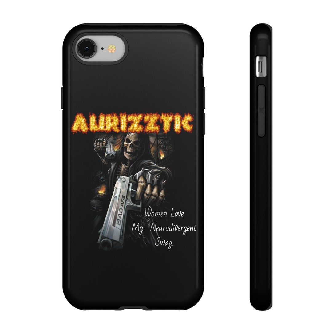 Badass Neurodivergent Rizz Skeleton Phone Case - Etsy