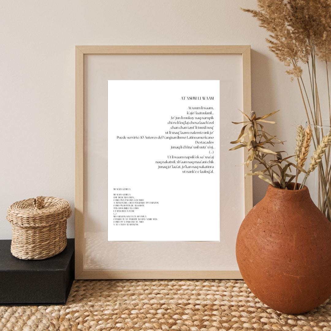 Soulmate - Mayan Poem - Etsy