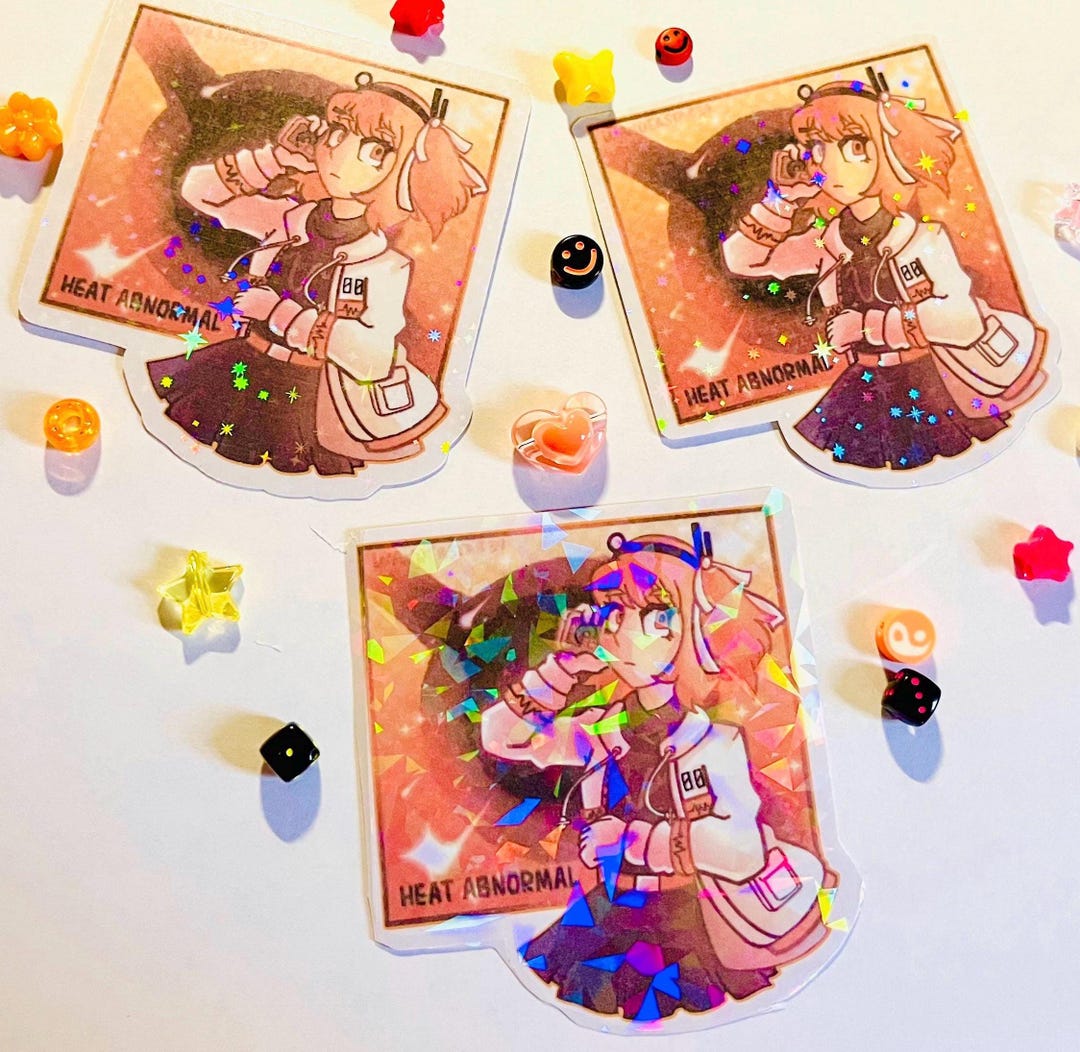 Heat Abnormal Holographic Stickers | UTAU / Adachi Rei / Iyowa (3” In ...