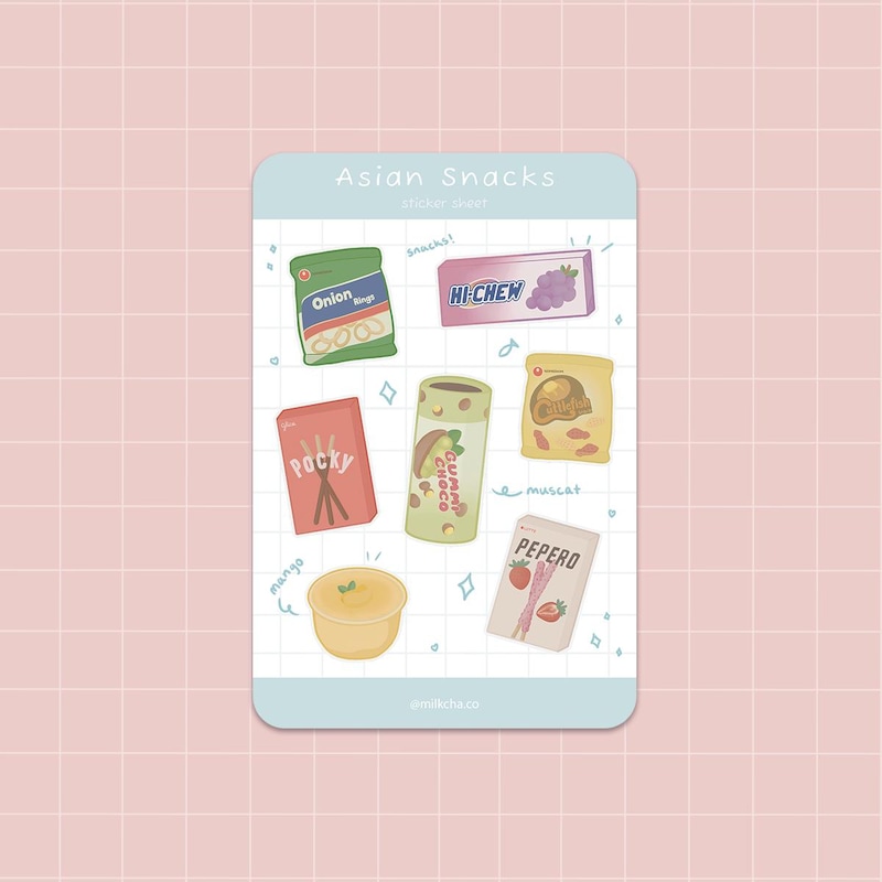 Asian Snack Sticker - Etsy