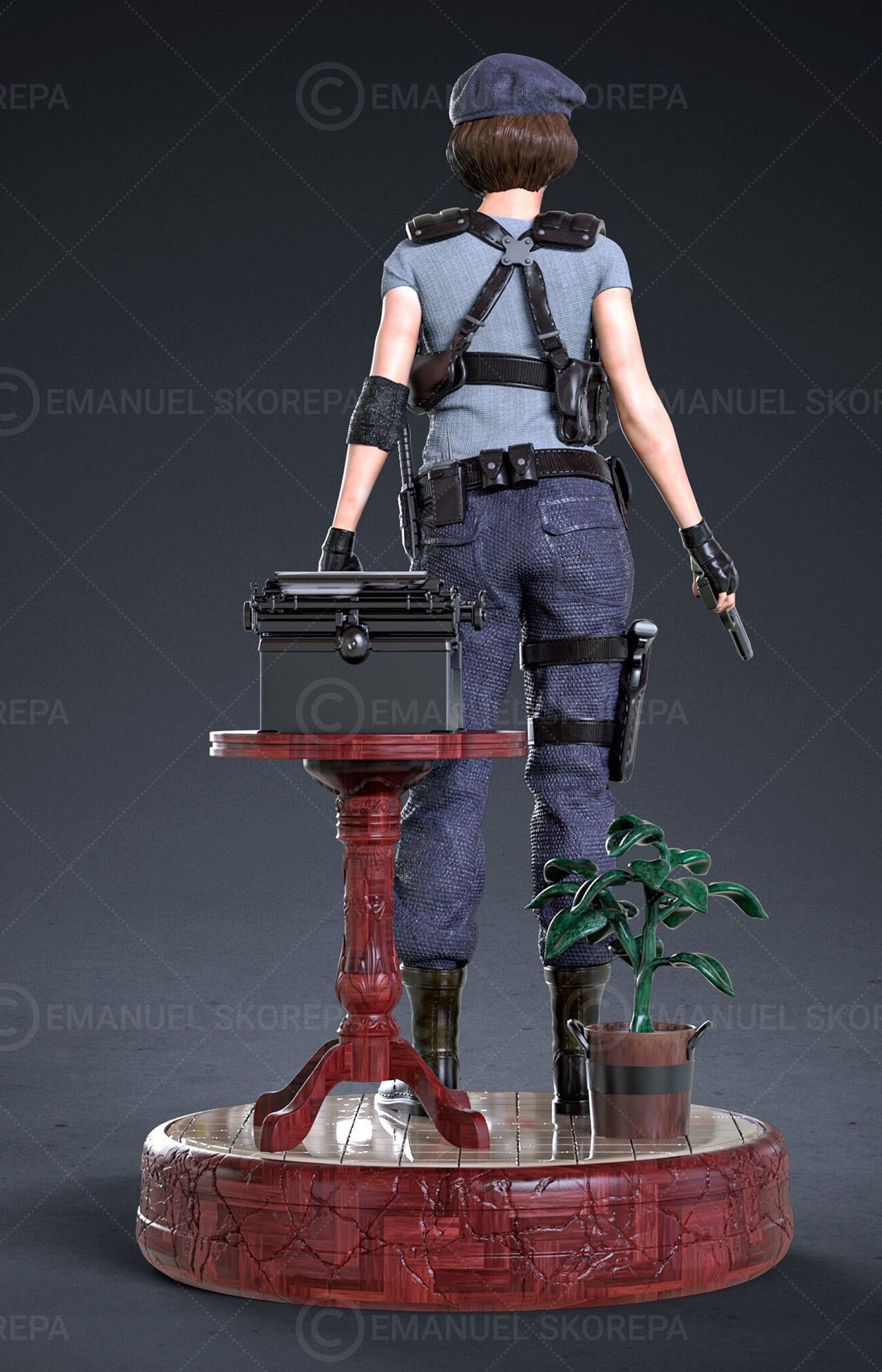 Jill Valentine Checkpoint RE STL - Etsy