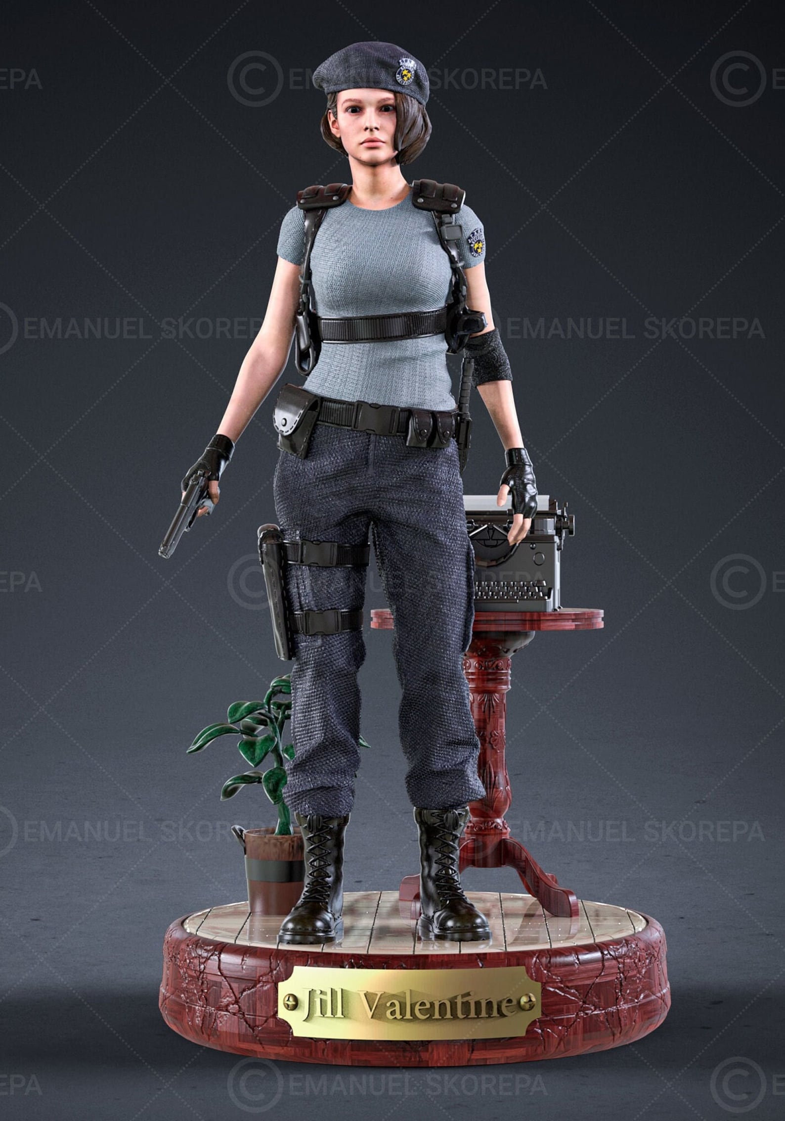 Jill Valentine Checkpoint RE STL - Etsy