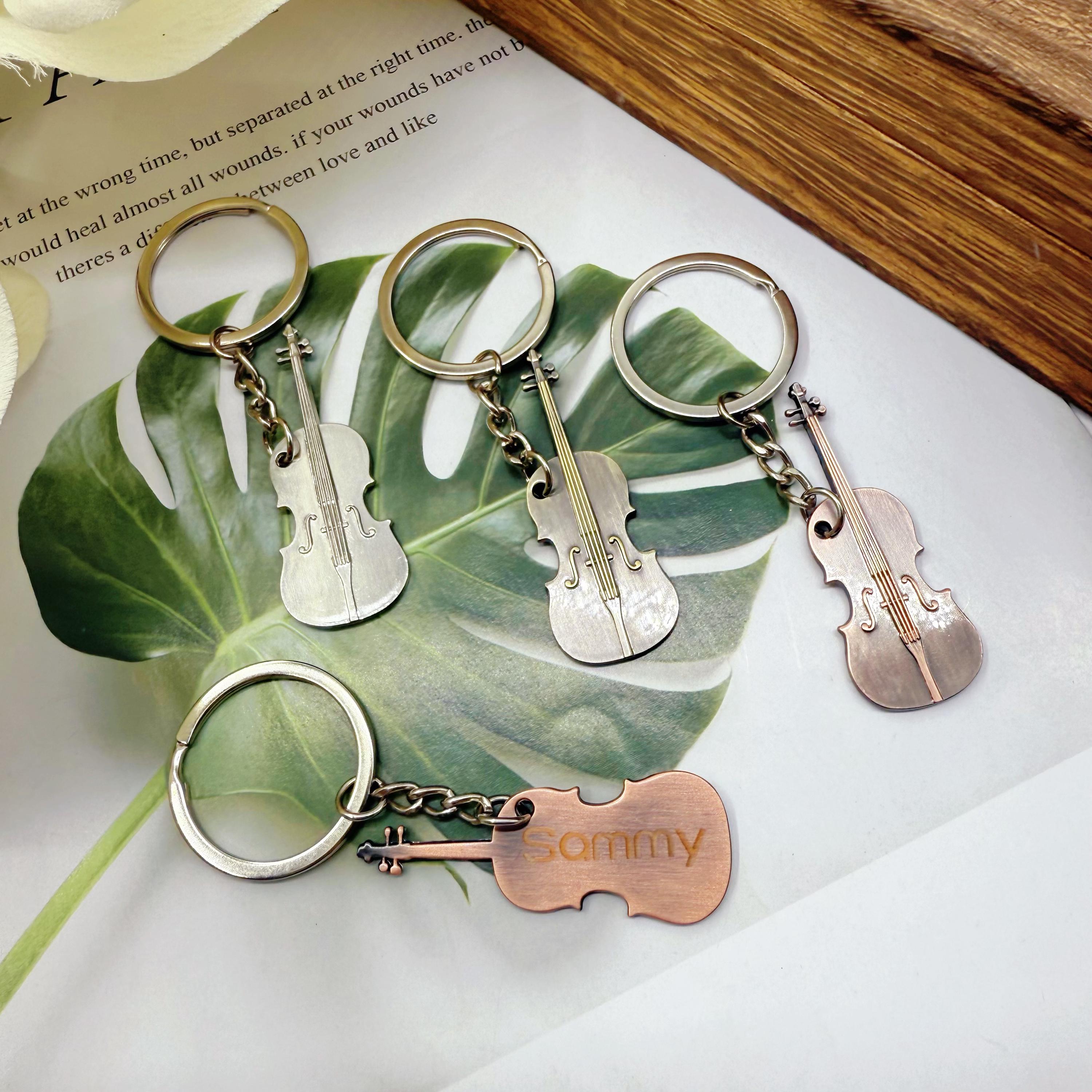 Customized Vintage Violin Keyring,music Keychain,cellist Gift,violinist ...