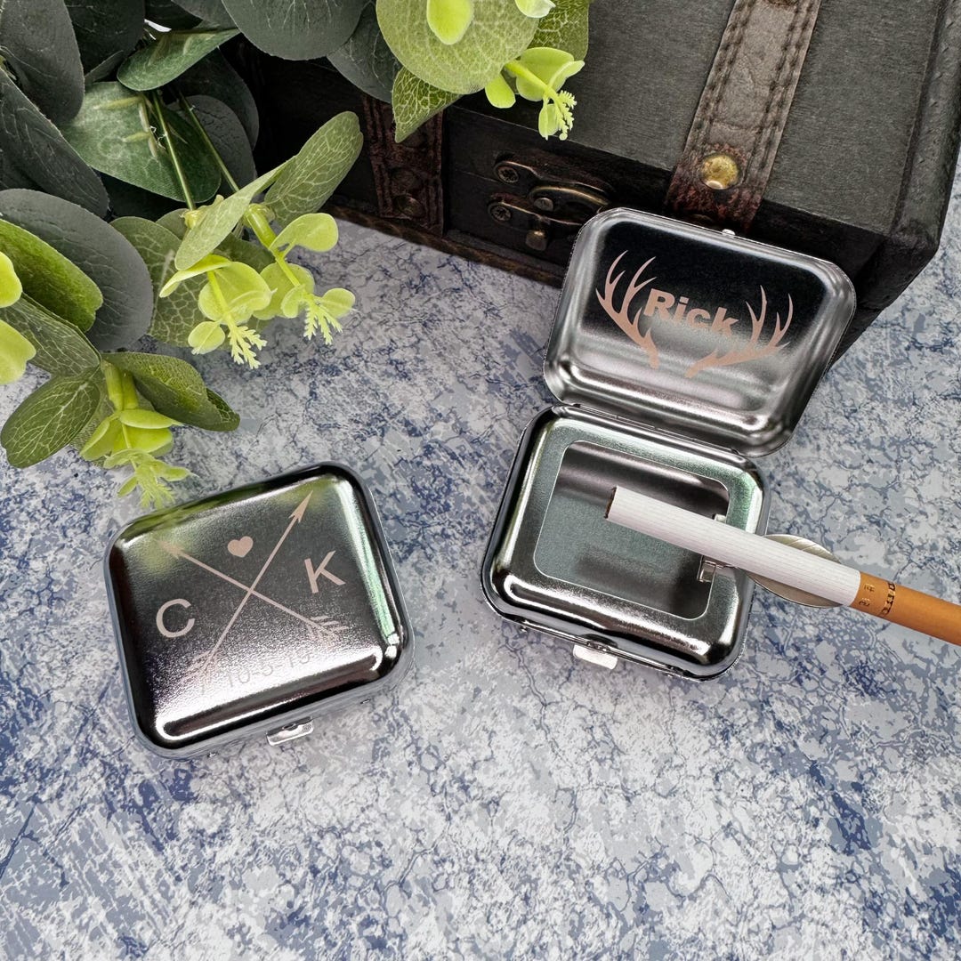 Customized Men's Ashtrays, Personalized Outdoor Ashtrays, Gift for Him ...