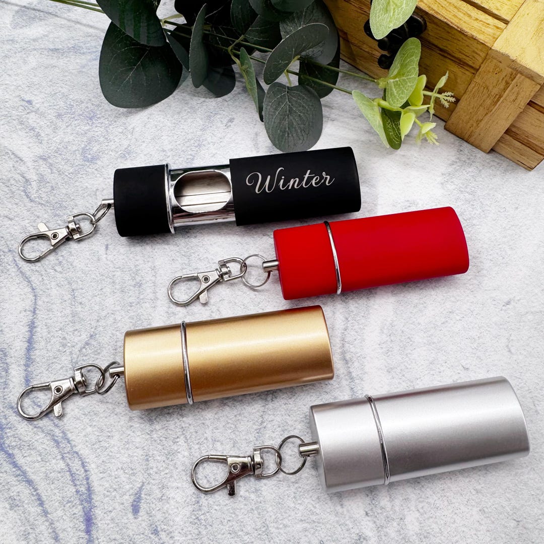 Personalized Men's Keychain Ashtray, Outdoor Ashtrays, Gift for Him ...