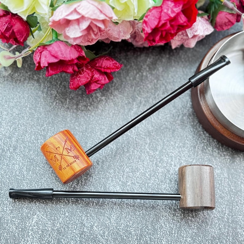 Personalized Handmade Wooden Pipe, Groomsman Proposal, Birthday Gift ...
