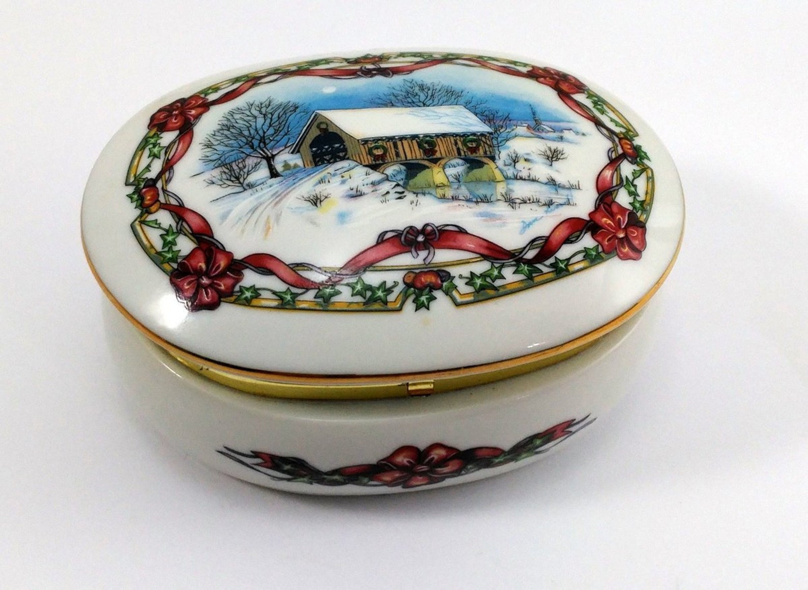 1991 Music Box Heritage House Melodies Of Christmas O Come All | Etsy