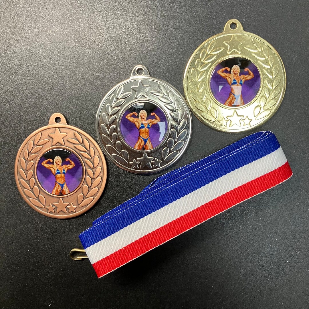 Engraved Female Body Building Medal Sports Trophy Award Club Gym School ...