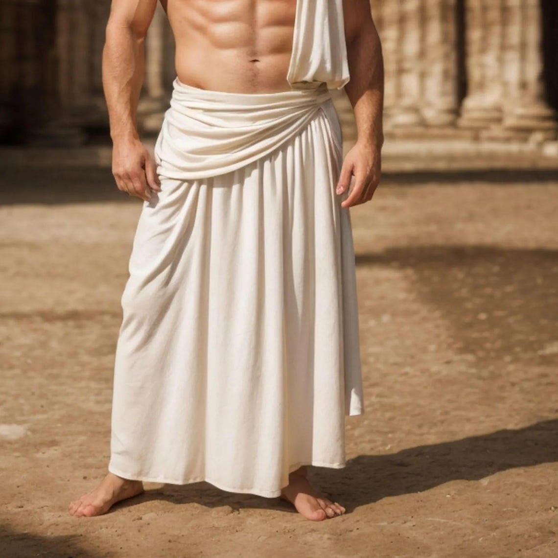 Classic Roman Gladiator Toga | Men's Ancient Warrior Costume ...