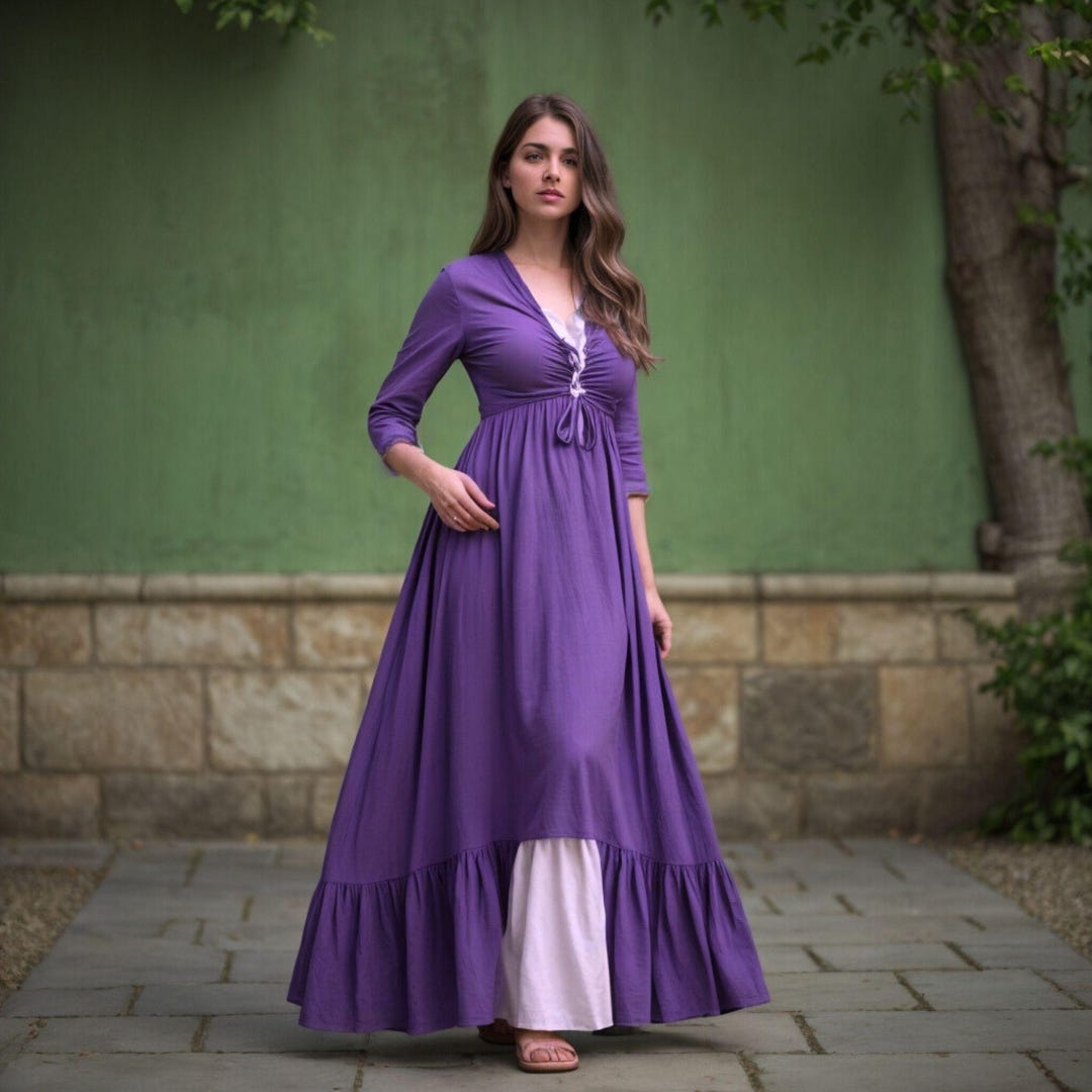 Elegant Renaissance Queen Dress | Full-length Medieval Lady Ball Gown ...