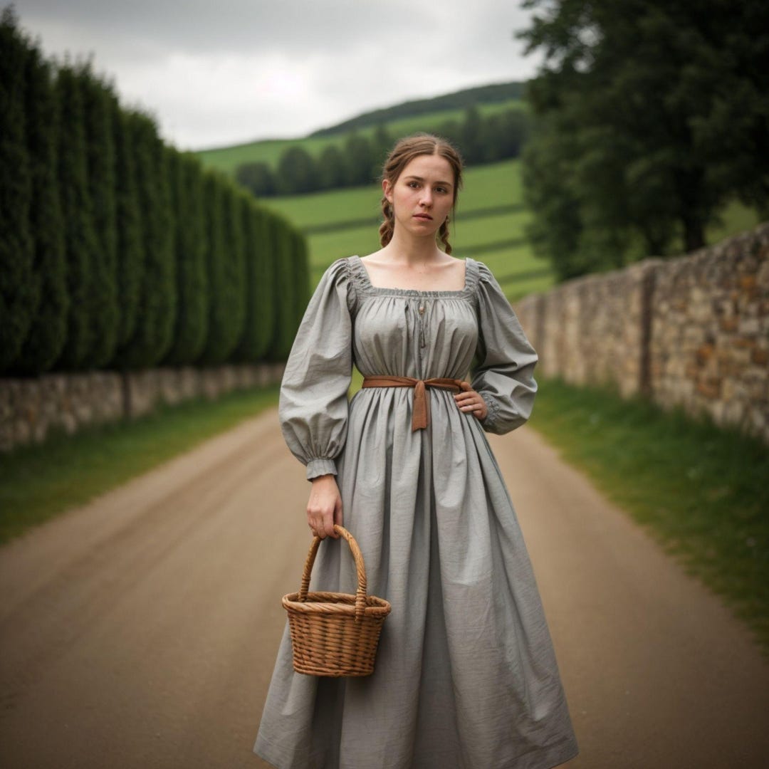 Loose Fit Peasant Renaissance Dress | Medieval Village Commoner Gown ...