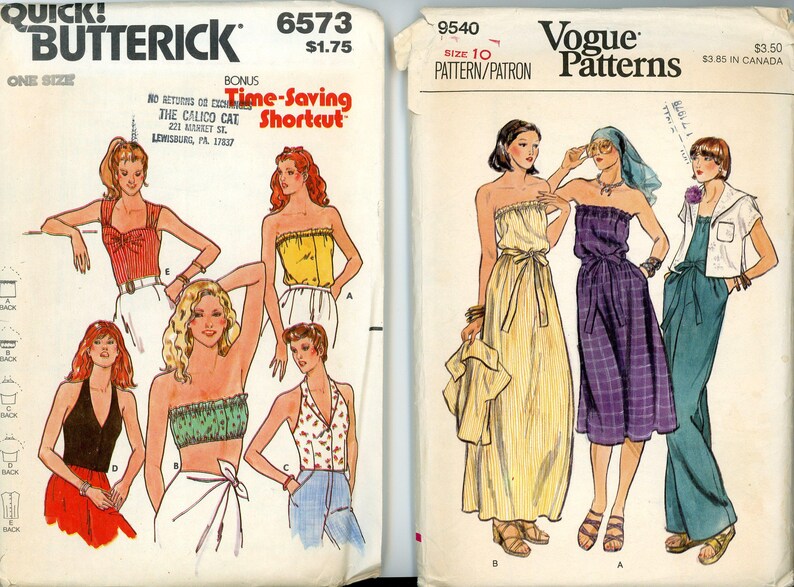 3 Patterns, Midi Maxi Dresses, Tops, Elastic Smocking, Vintage Patterns ...