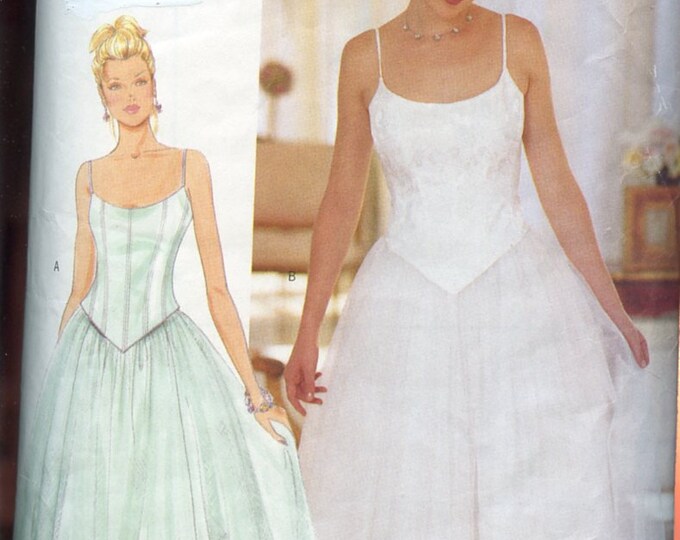 Sz 6-12 Butterick 90s Vintage Ballerina Style Pattern With Boned Bodice ...