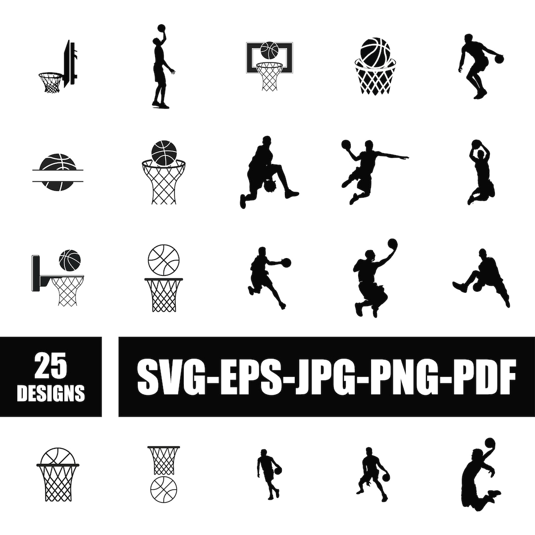 Basketball Svg, Basketball PNG, Basketball Monogram, Basketball Team ...