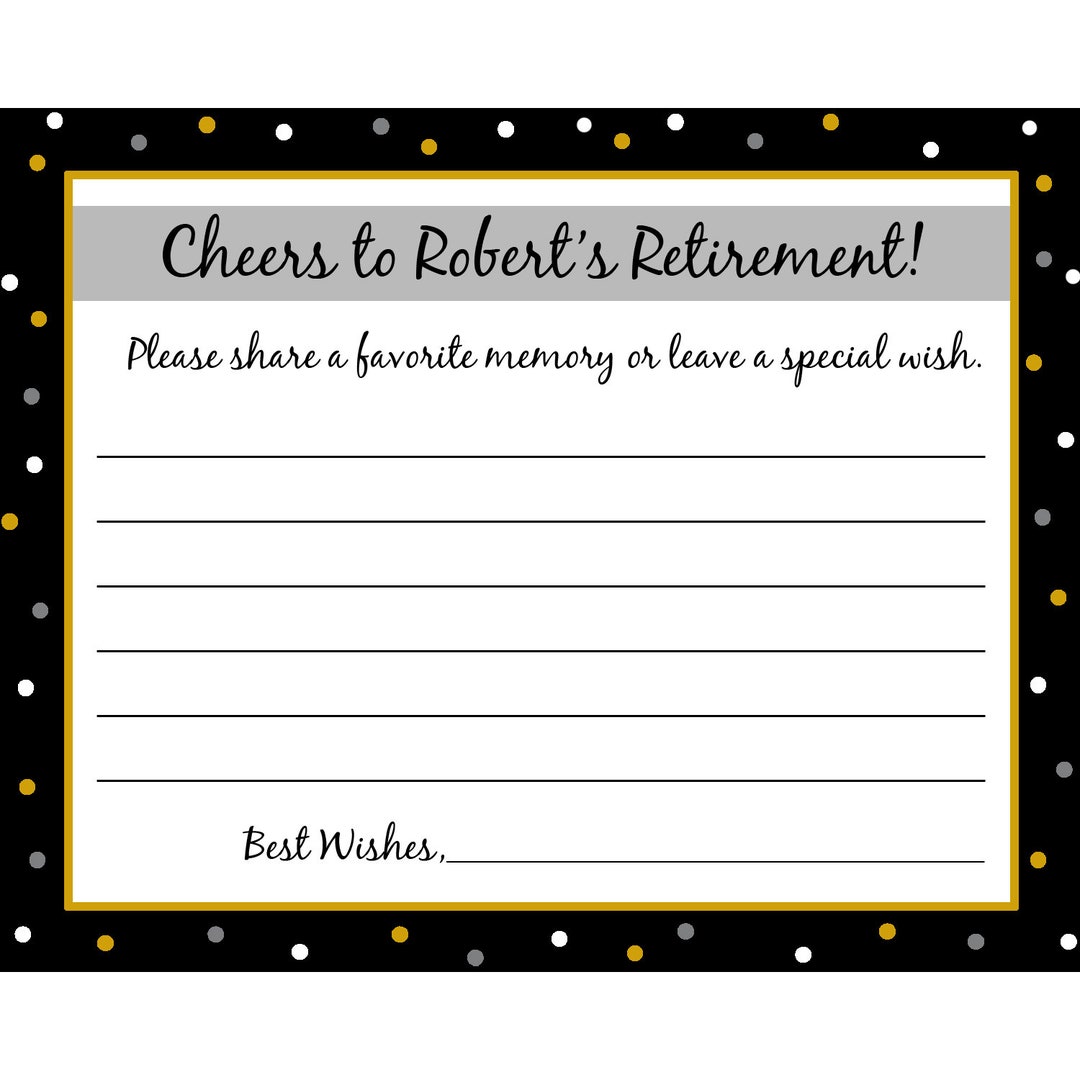 50 Retirement Cards - Retirement Advice Cards - Retirement Memory and ...
