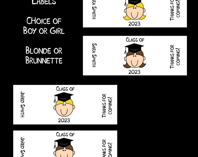 Personalized Graduation Hershey Nugget Party Favor Stickers Graduation ...