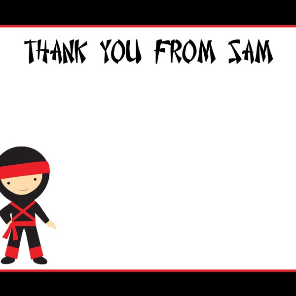 Ninja Thank You - Etsy