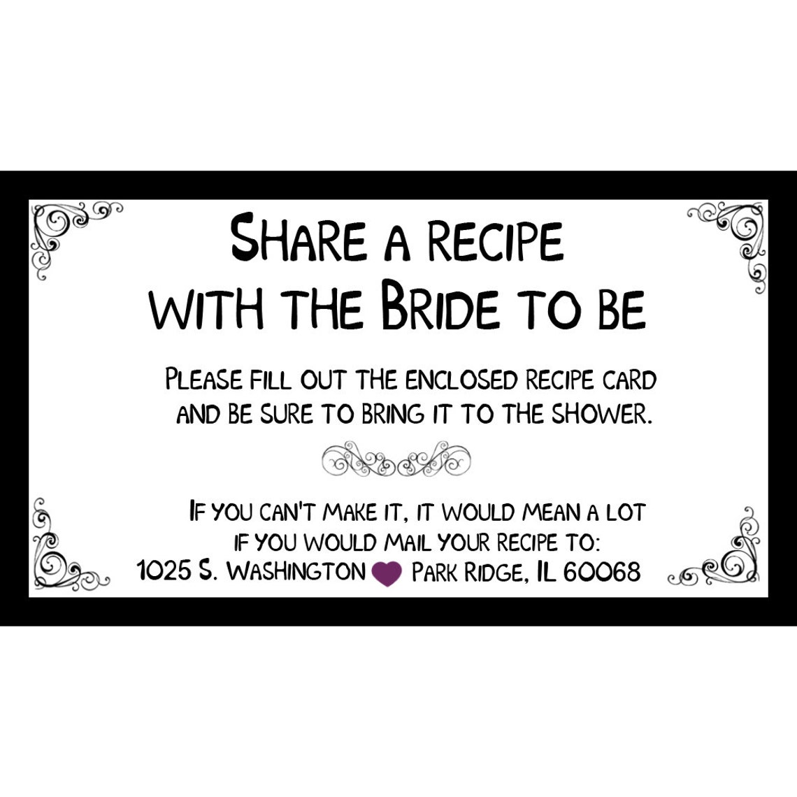 60 Personalized Insert Card CUSTOM Colors Available in All - Etsy